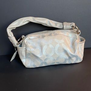Coach | Bags | Sparkly Silver Coach Bag | Poshmark
